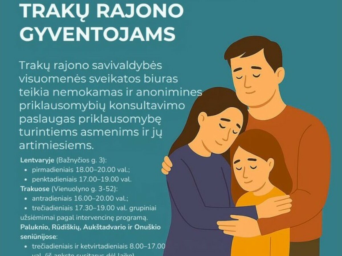 Nemokama pagalba Trakų rajono gyventojams | Trakų rajono savivaldybė